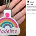 Rainbow Bag Tag Personalized Luggage Tag Personalized Name - Etsy