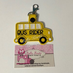 Bus Rider Backpack Tag, Personalized Tag, Backpack Bus Label, Backpack ...