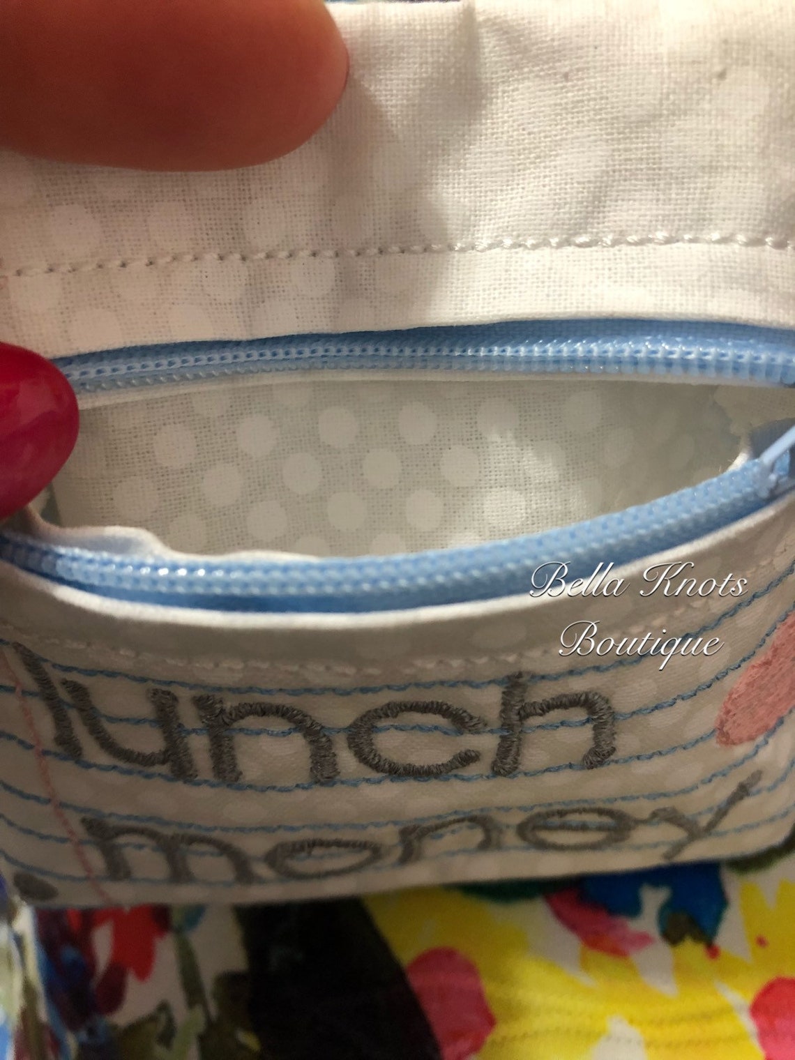 Lunch Money Bag Lunch Money Pouch Coin Purse back to - Etsy