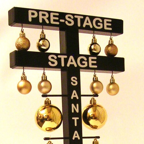 Drag Racing Startline Christmas Tree Santa Claus Raceway - Etsy