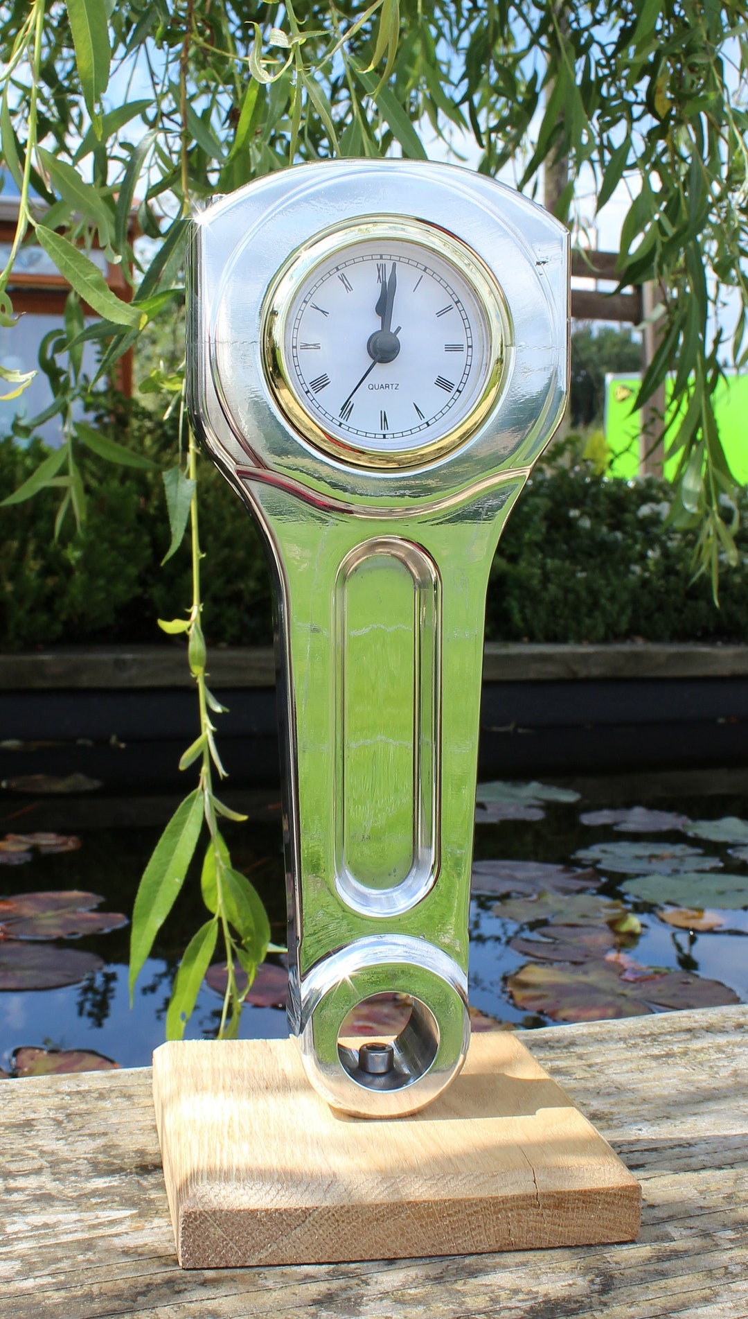 Conrod Clock Polished Aluminium V8 Engine Part Upcycled and Hand Made ...