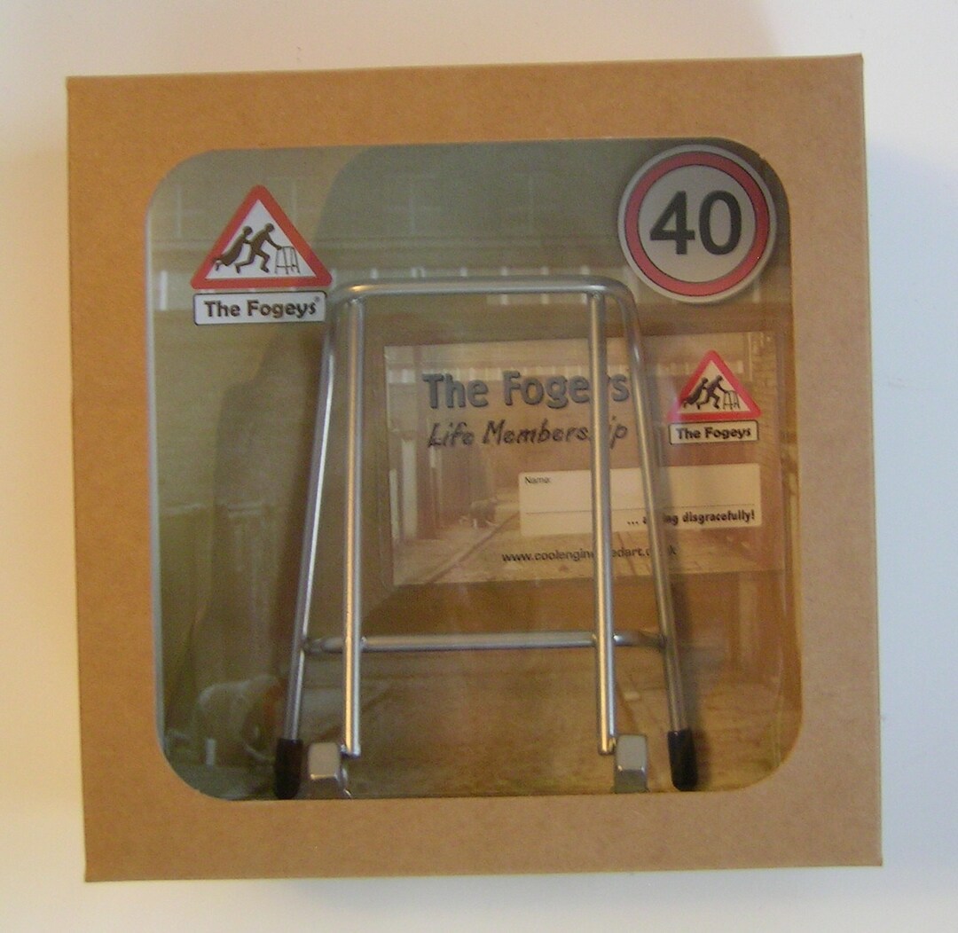 Free UK P & P...zimmer Inspired Mini Walking Frame 40th 50th 60th 70th ...