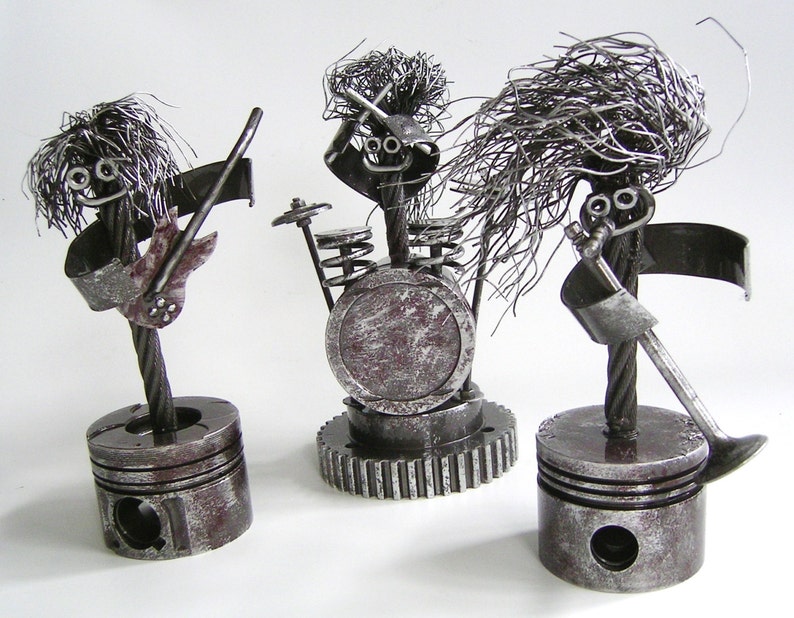 Singer Metal Sculpture mike Stand on Piston Base - Etsy