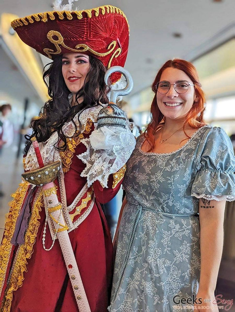 Captain Hook Cosplay, Costume Pirate, Red, Peter Pan - Etsy