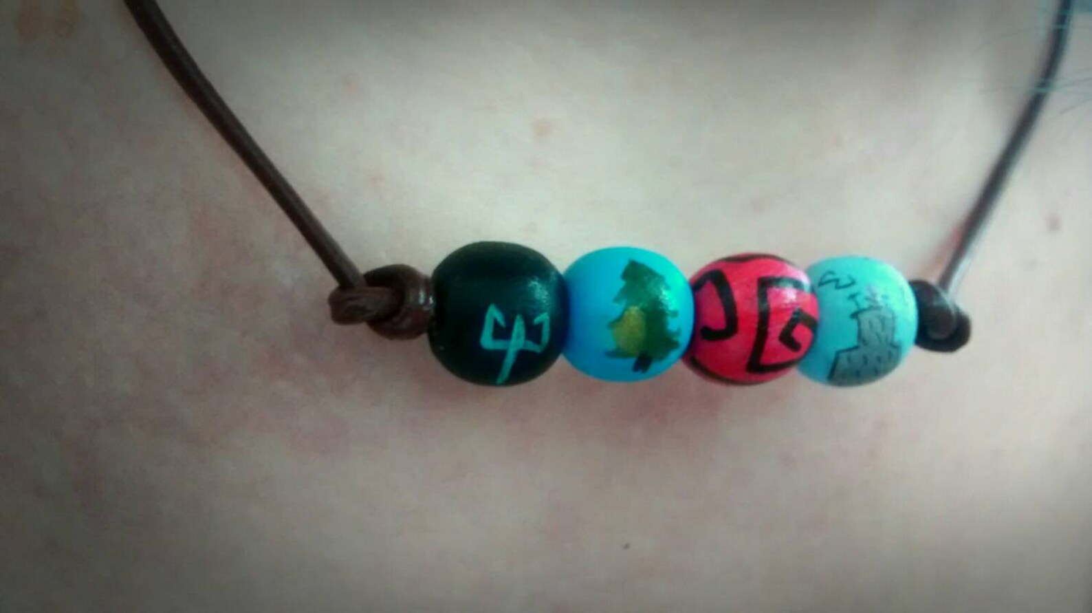 Percy's Camp Half-blood Necklaces 4 Beads Percy Jackson - Etsy