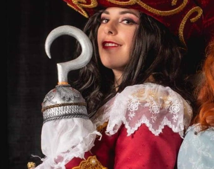 Captain Hook Cosplay, Costume Pirate, Red, Peter Pan - Etsy