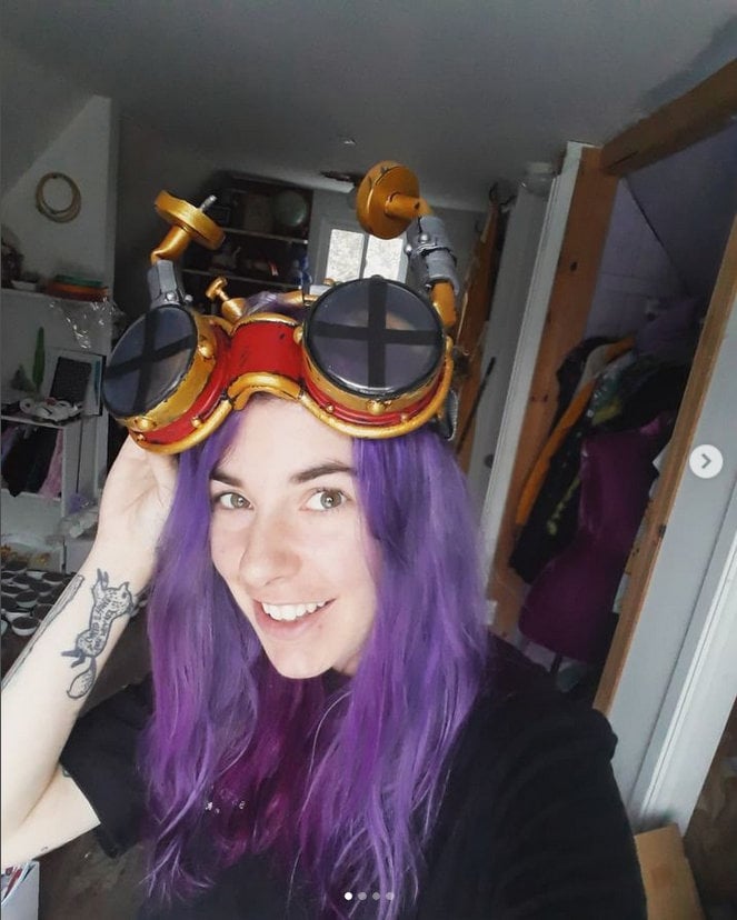 Inventor Pink Hair Anime Girl, Cosplay, Mei, Costume, Solorpunk ...