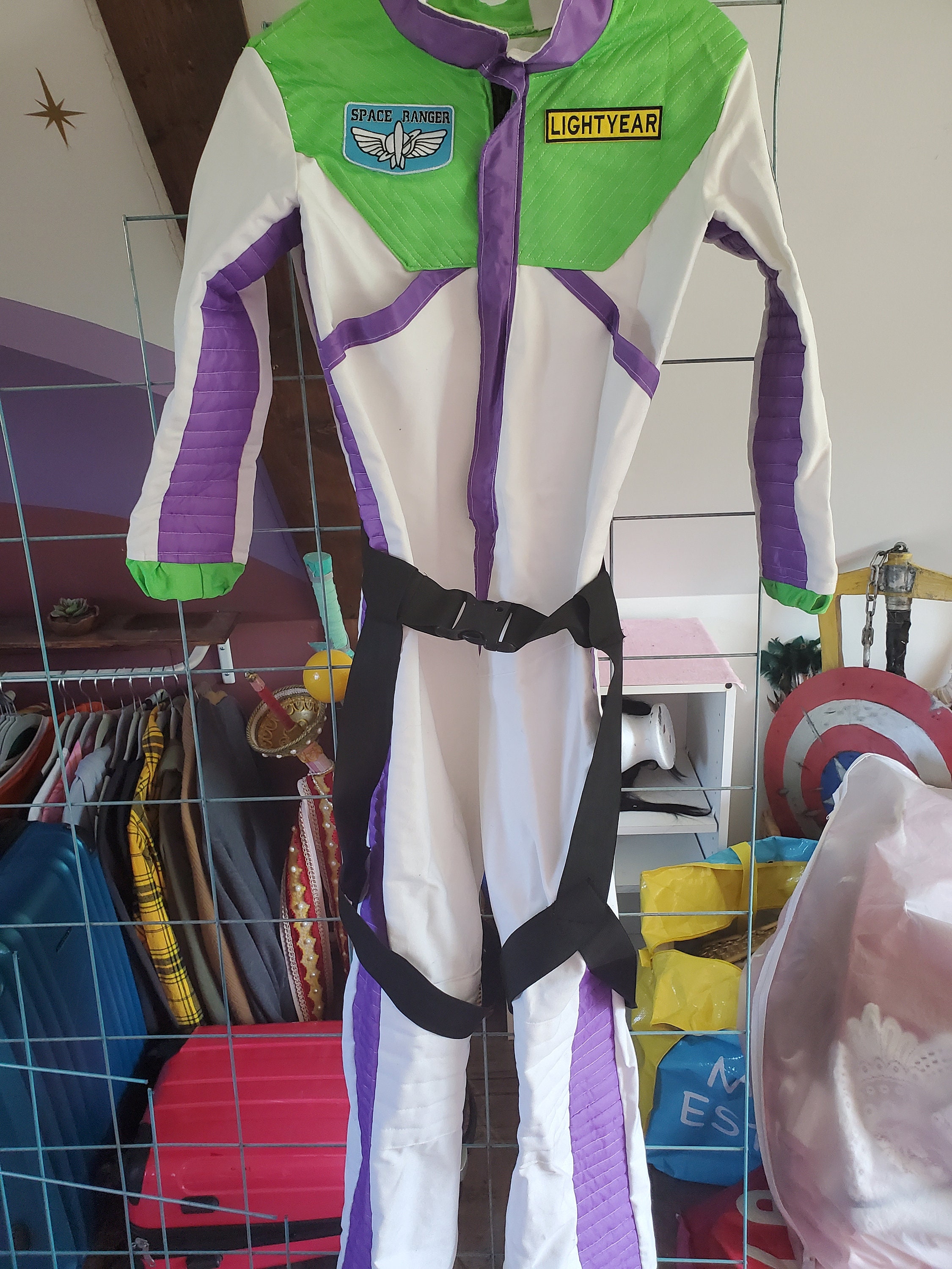 Buzz Lightyear Costume, Astronaut Suit, Disney Pixar Cosplay, Jumpsuit ...