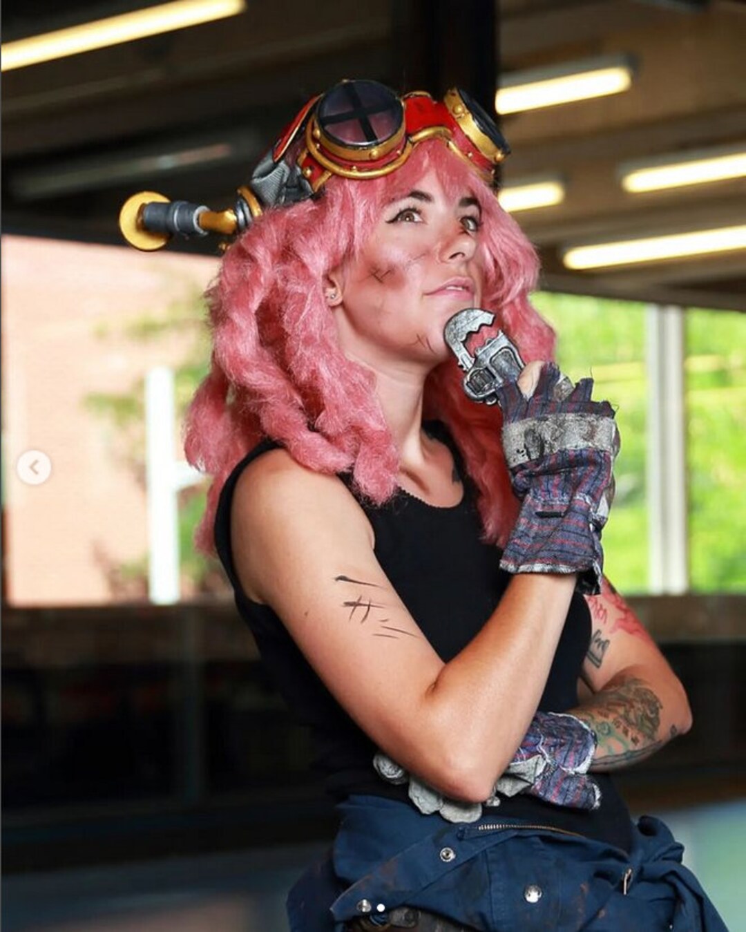 Inventor Pink Hair Anime Girl, Cosplay, Mei, Costume, Solorpunk ...