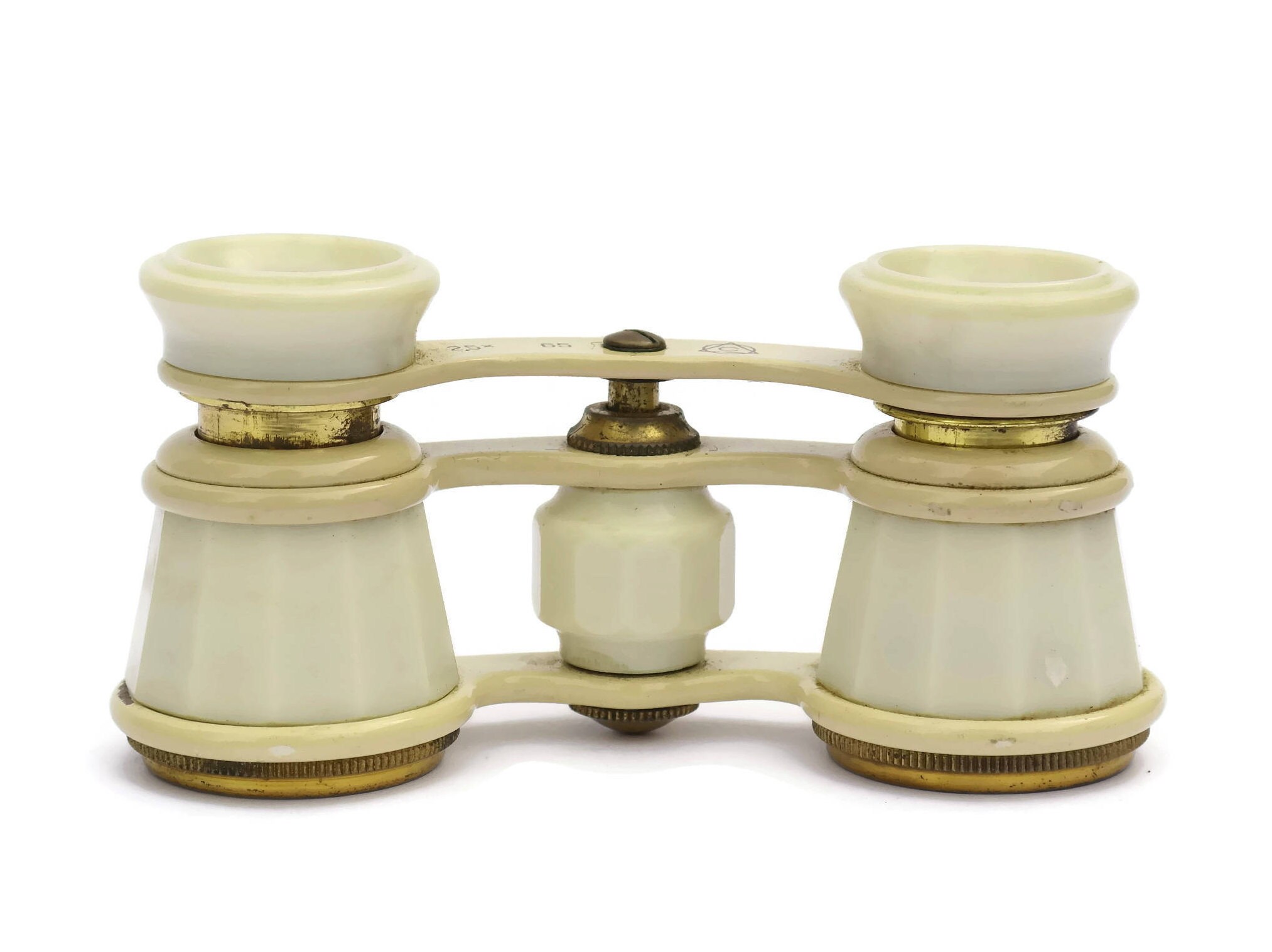 Vintage French Opera Glasses With Leather Case.