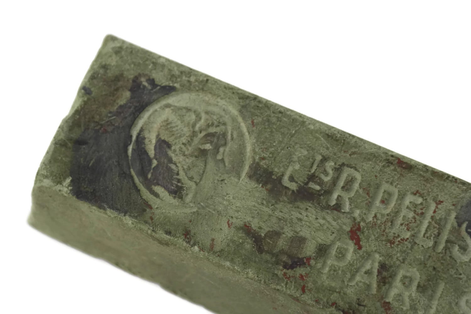 Gold Ingot Paperweight. Antique French Advertising Collectible.