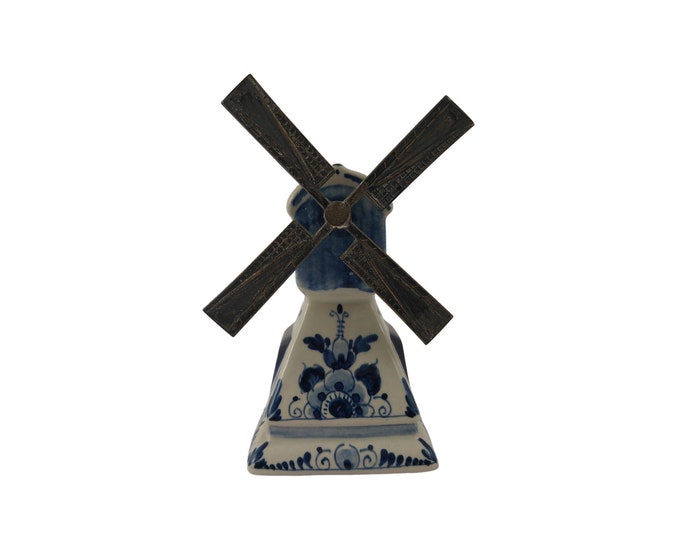 Vintage Blue Delft Pottery Windmill Ornament Hand Painted - Etsy
