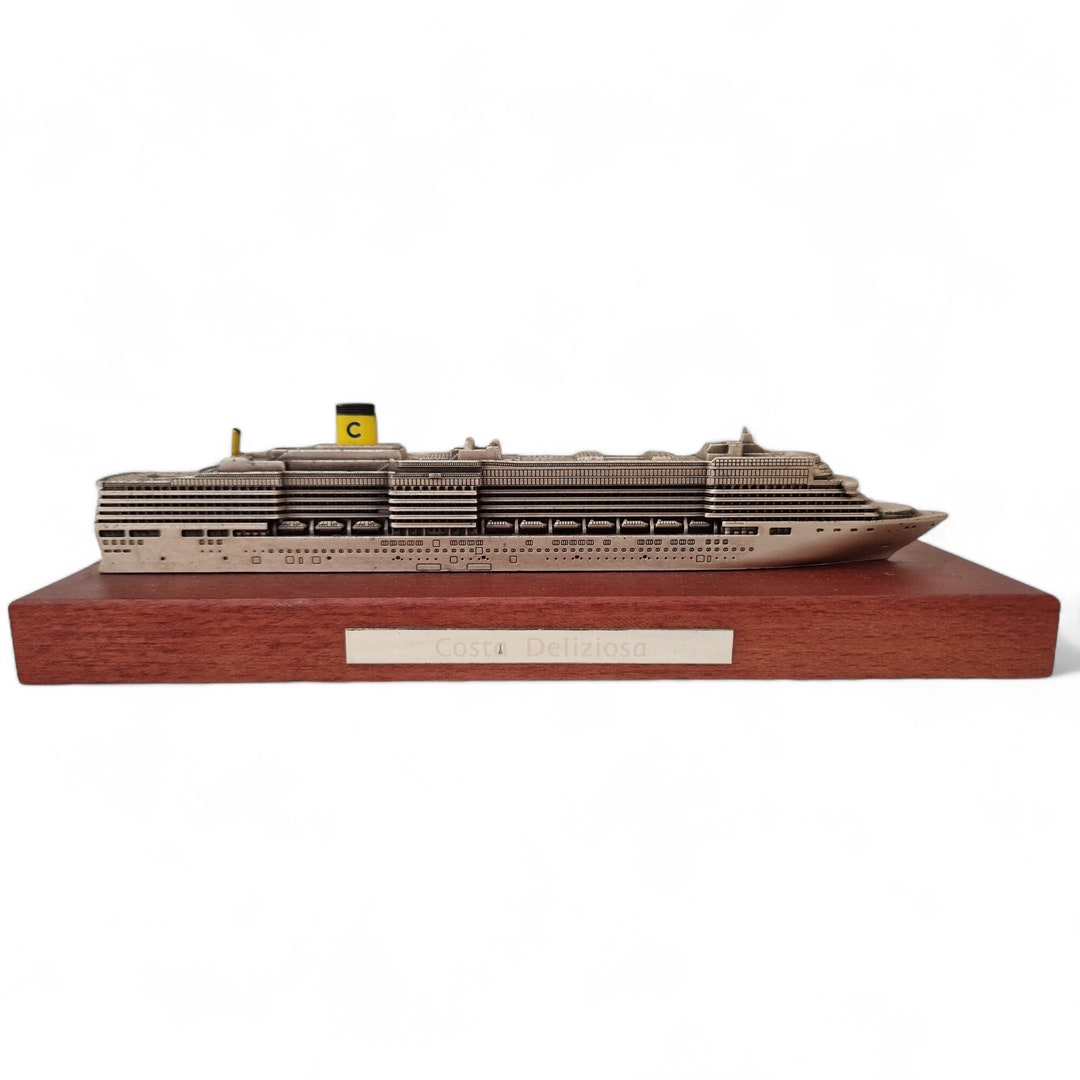 Cruise Ship Model of Costa Deliziosa, Miniature Ocean Liner, Nautical ...