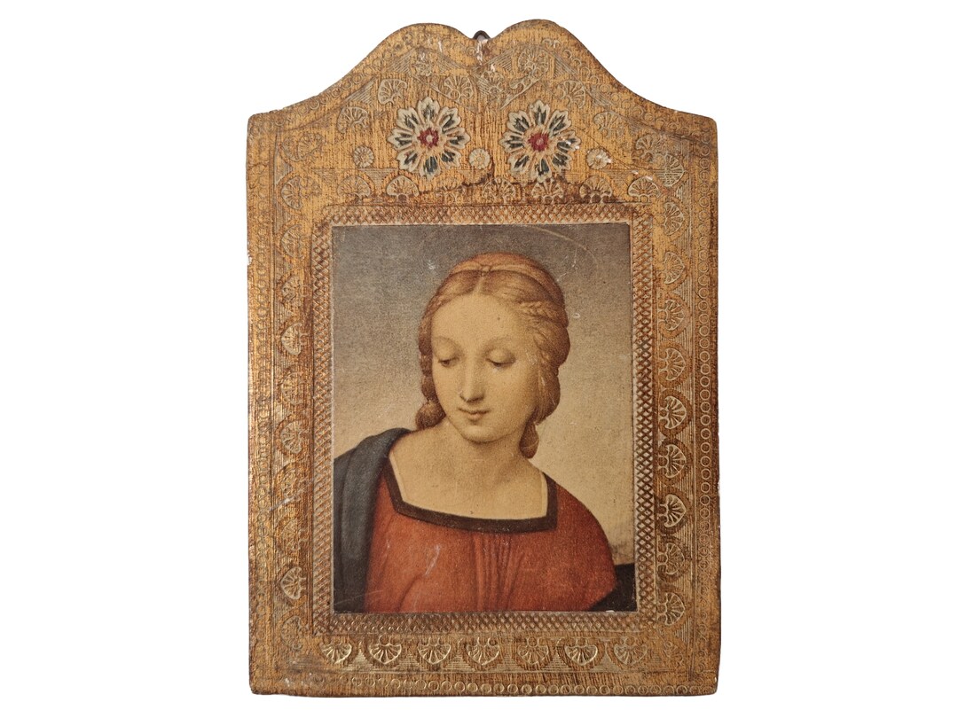Raphael Madonna of the Goldfinch Portrait Art Print in Florentine Frame ...