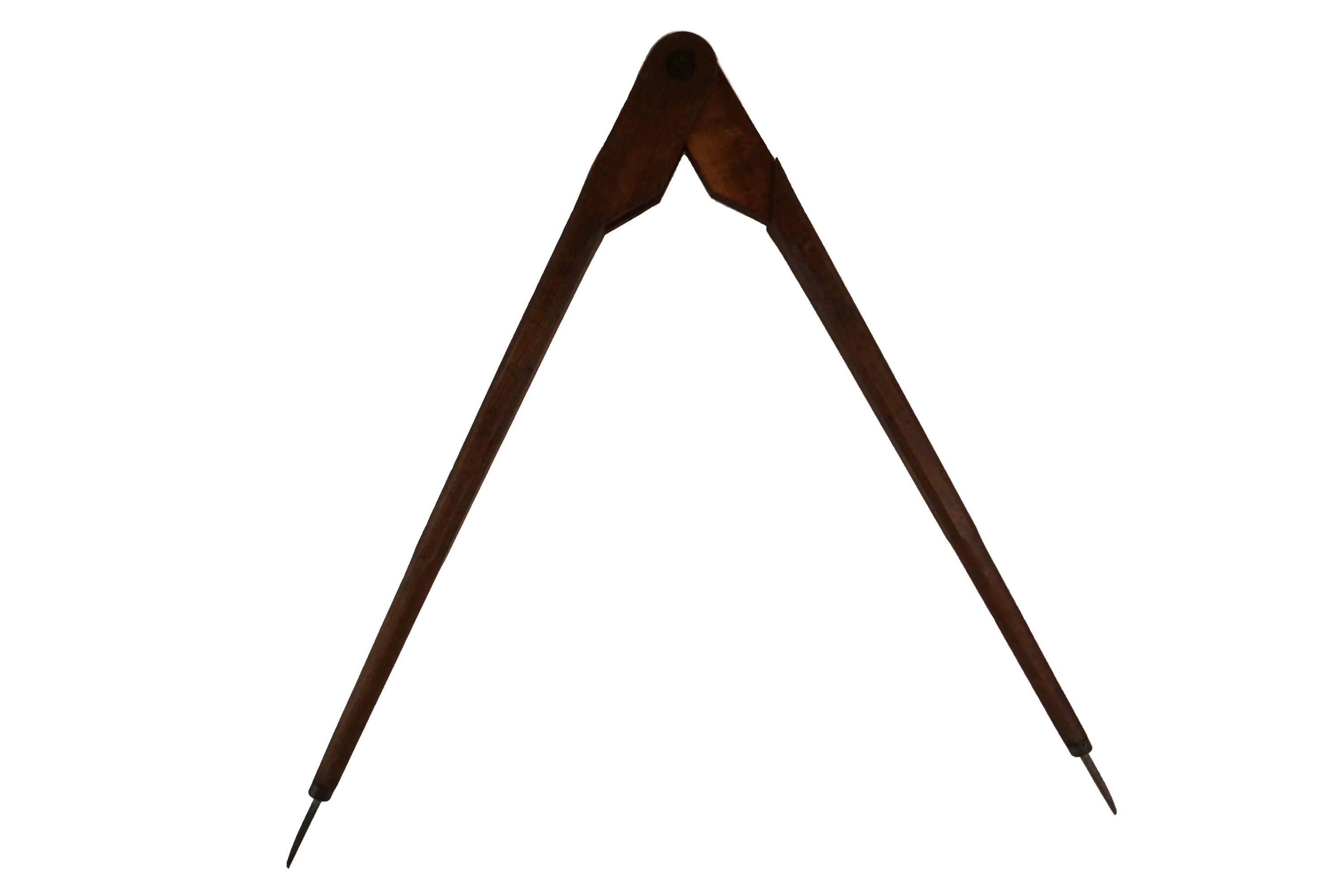 Antique French Giant Wooden Compass, Nautical Divider, Primitive ...