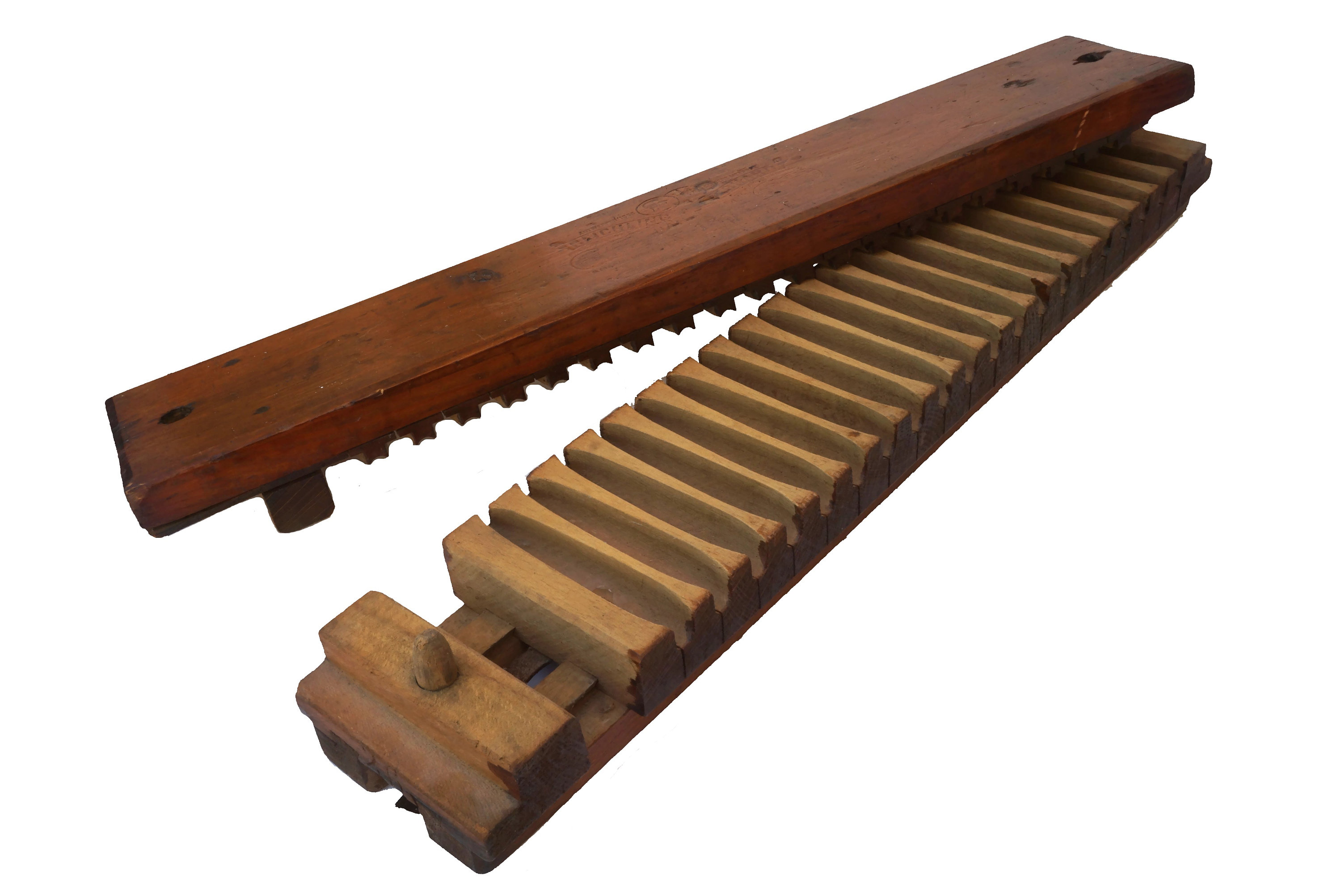 Antique German Wooden Cigar Mold Press by Reichling & Eberhard