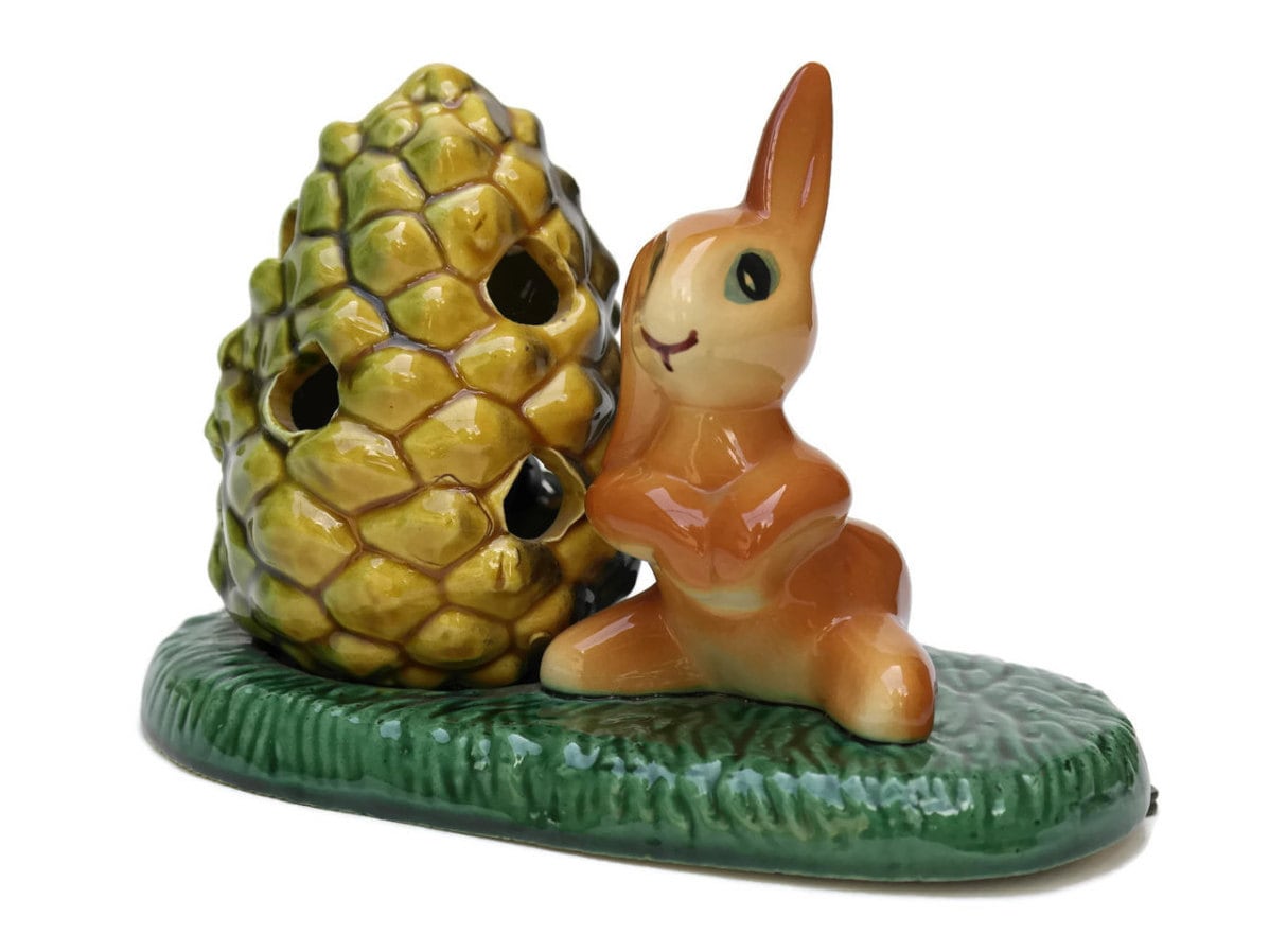 Vintage Ceramic Rabbit Lamp Night Light. Childrens Bedroom Light ...