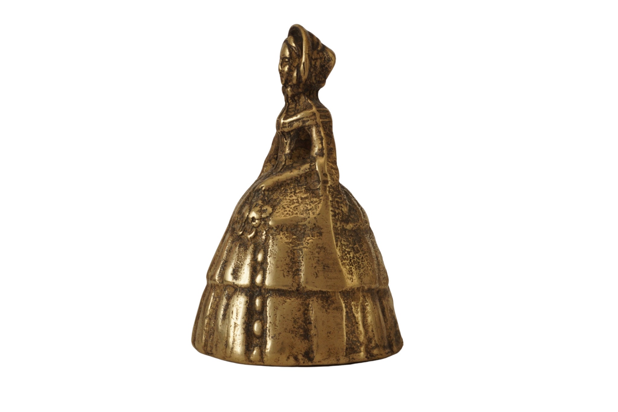 Brass Victorian Lady Table Bell