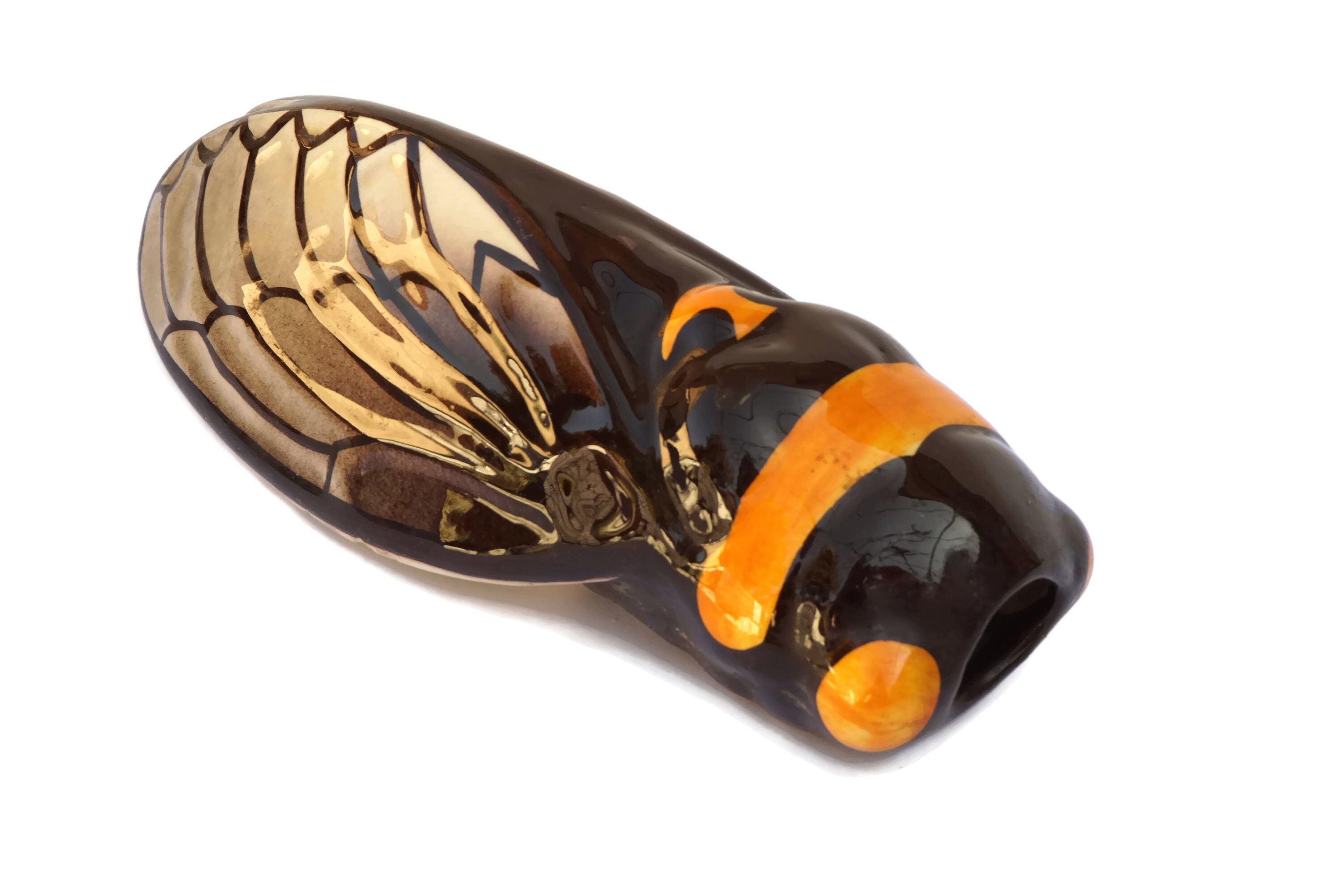 French Vintage Ceramic Cicada Vase, Wall Pocket Insect, Provence Garden ...