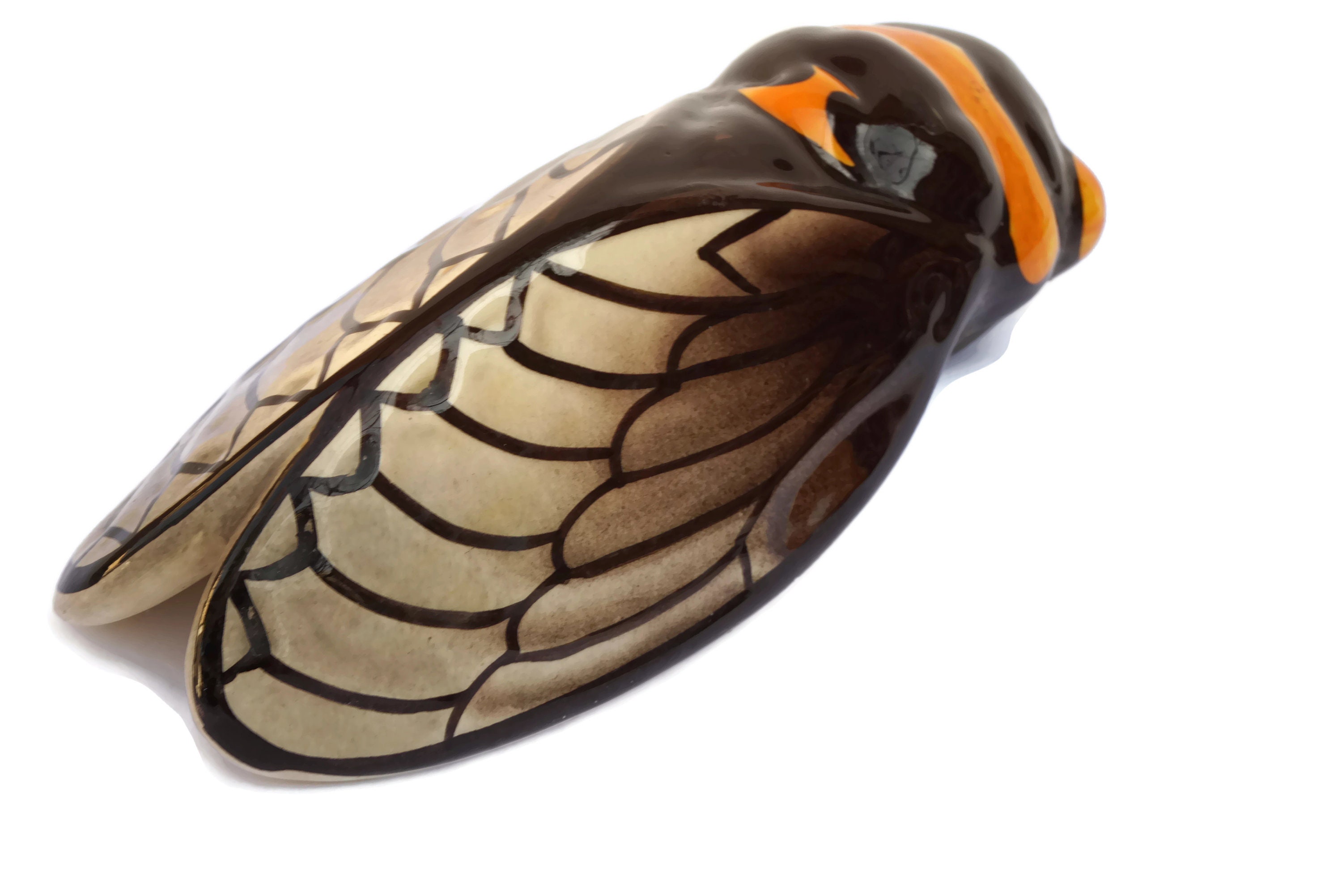 French Vintage Ceramic Cicada Vase, Wall Pocket Insect, Provence Garden ...