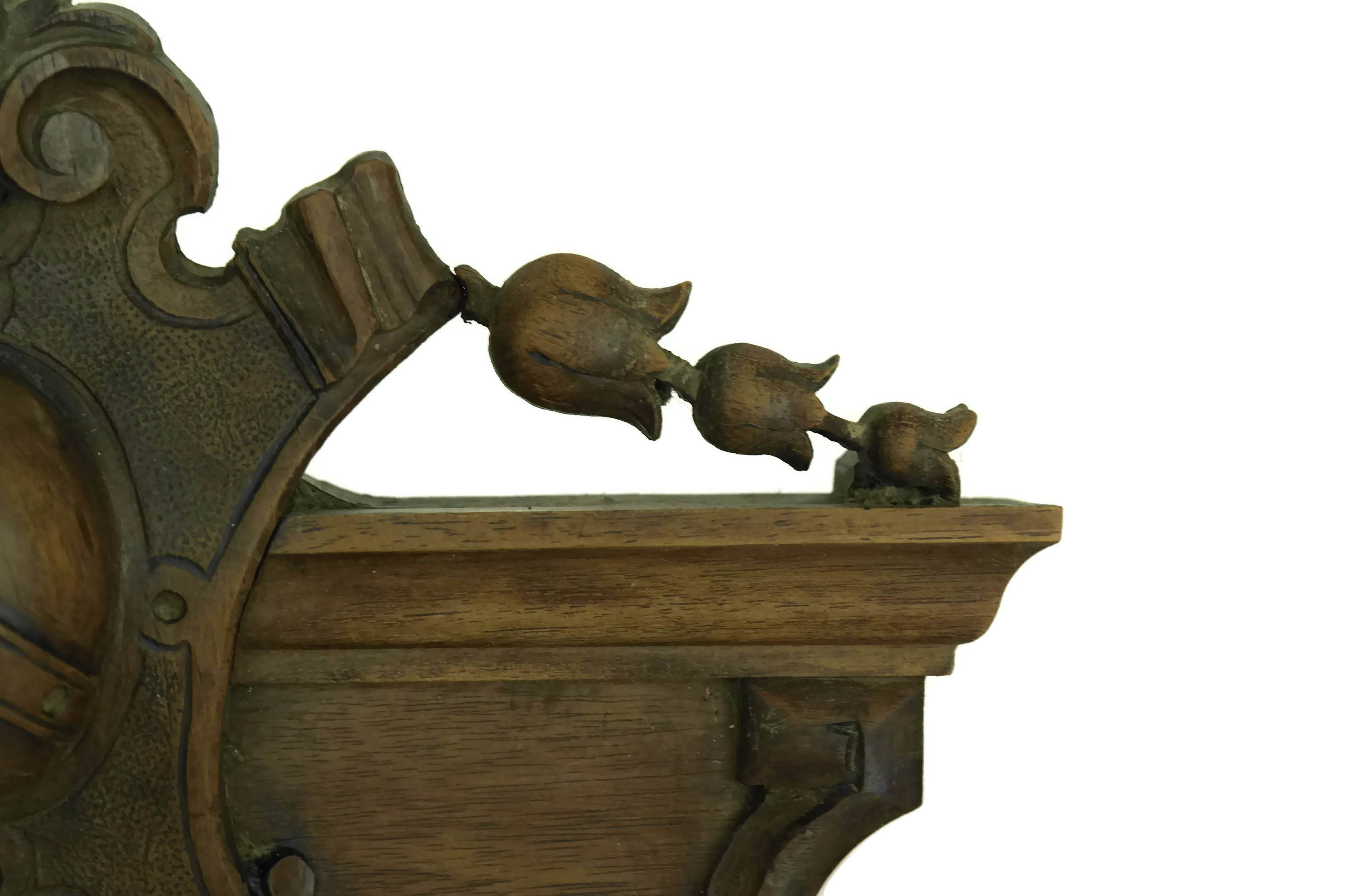 French Furniture Pediment. Antique French Architectural Salvage. Above ...