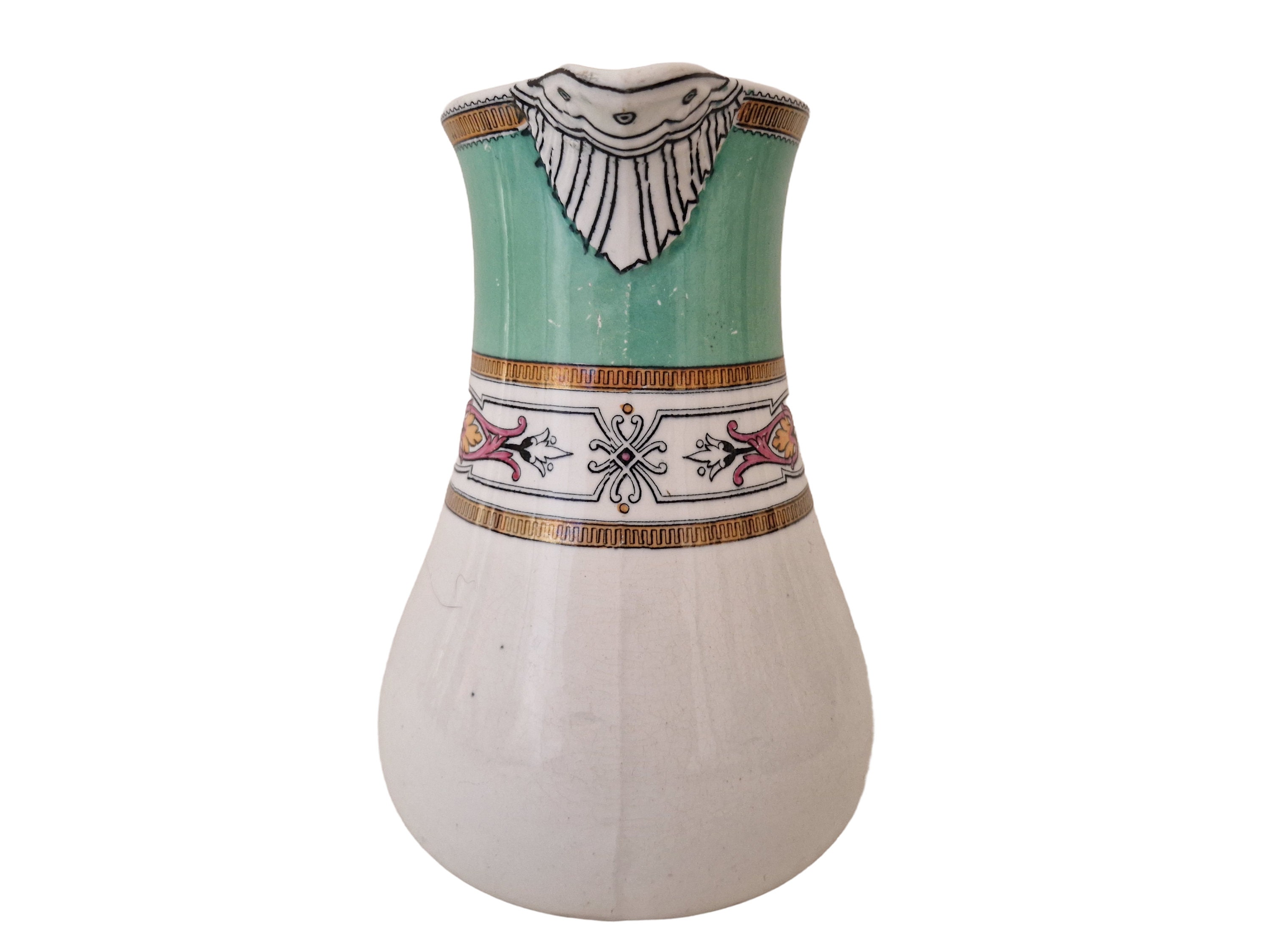 19th Century Copeland Pottery Pitcher, Antique Stoneware English ...