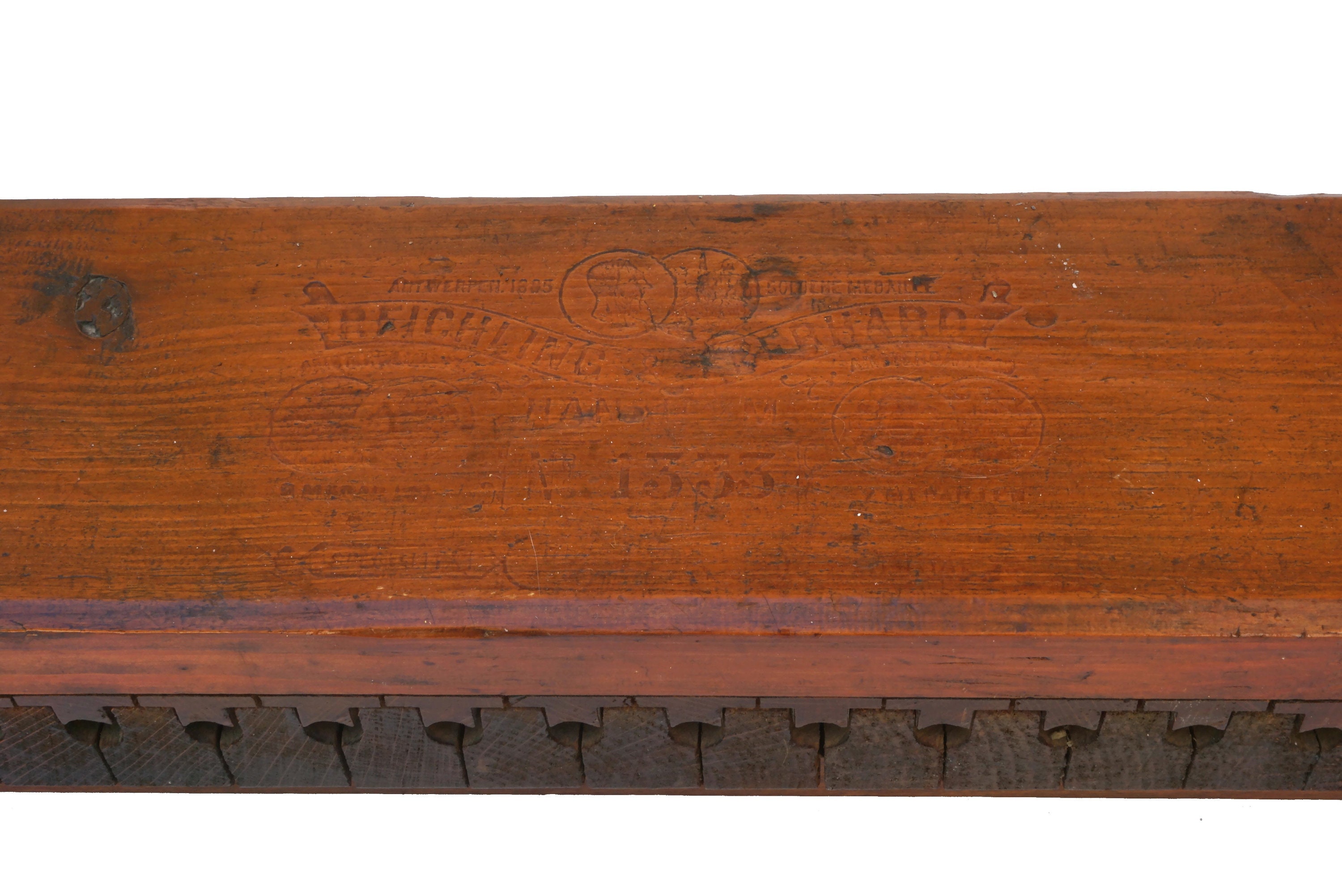 Antique German Wooden Cigar Mold Press by Reichling & Eberhard