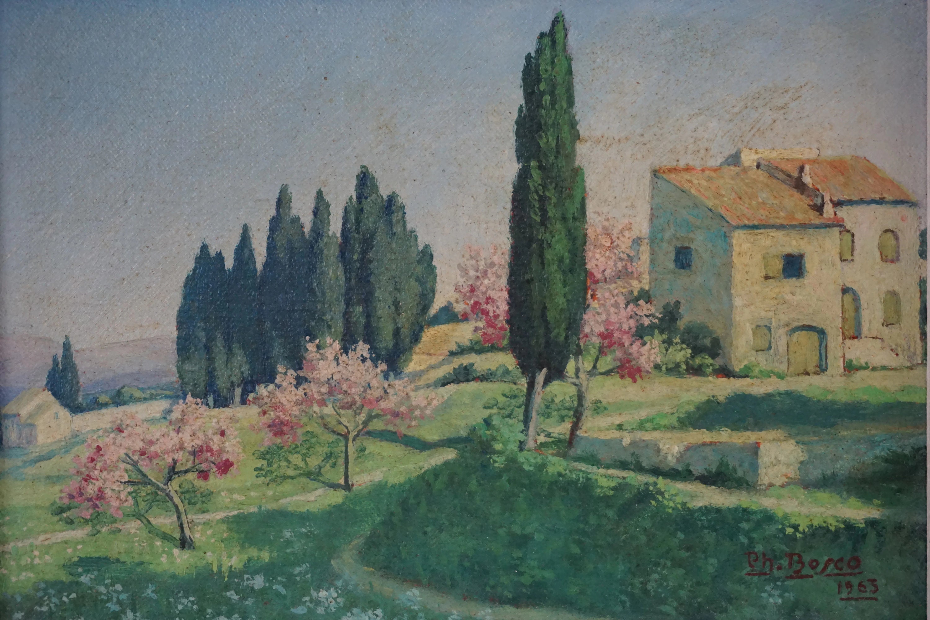 French Country Landscape Oil Painting, Original Signed Art, Provence ...