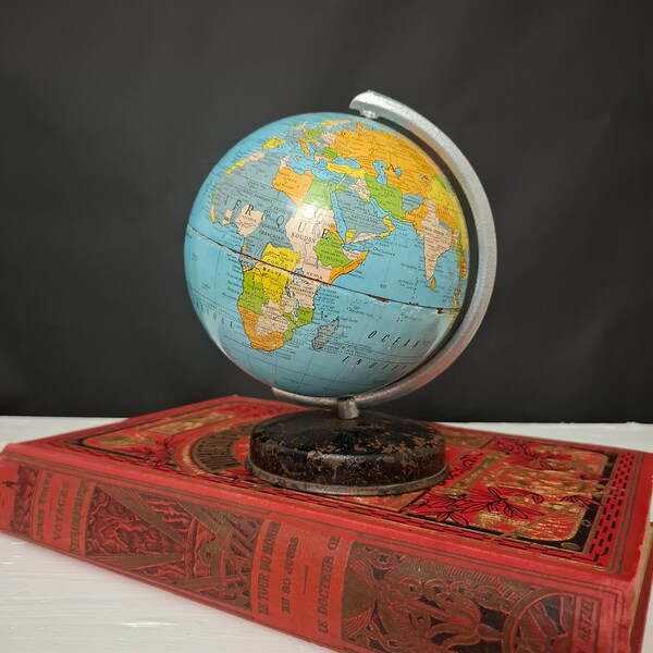 Tin Globe - Etsy