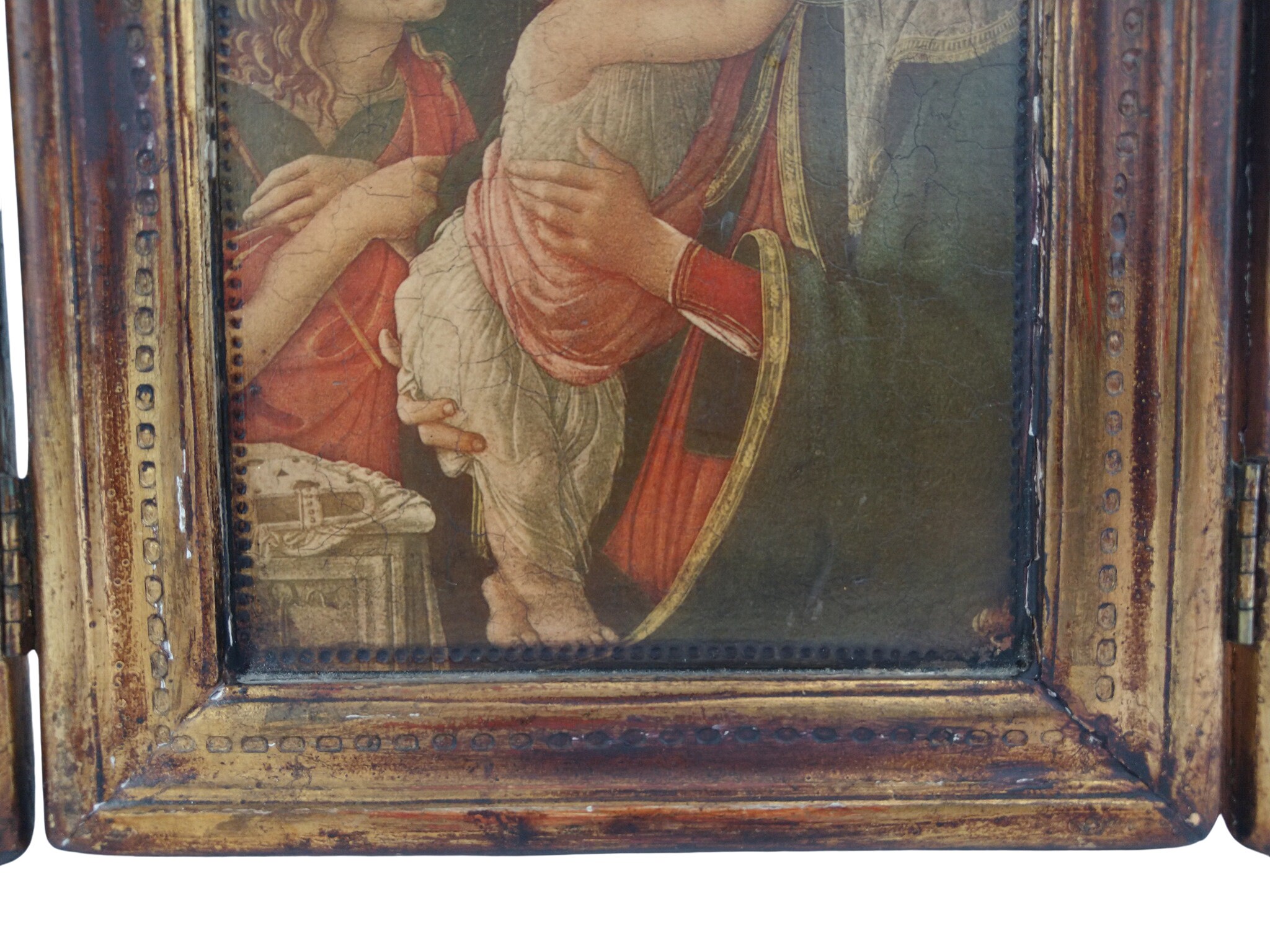 Florentine Triptych Home Altar With Angels Botticelli Madonna | Etsy