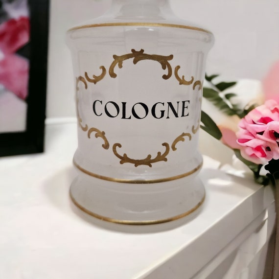 Antique French Cologne Bottle, Glass Perfume and Scen… - Gem