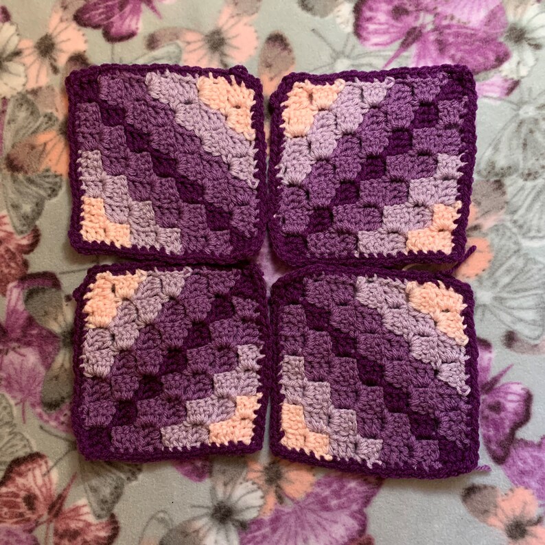 Diagonal Granny Square Pattern - Etsy