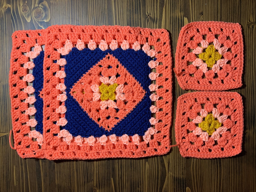 Granny Square Set Pattern - Etsy