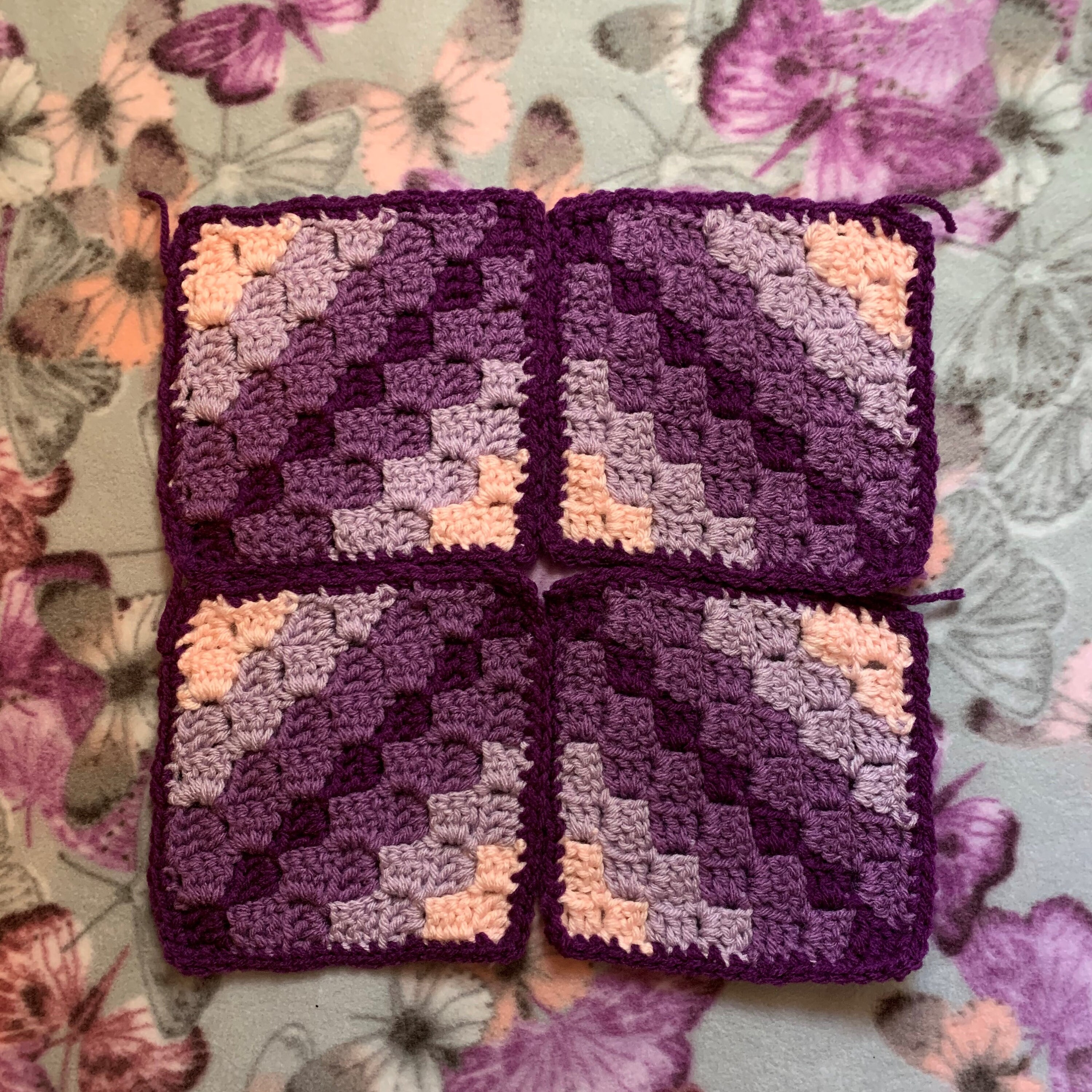 Diagonal Granny Square Pattern - Etsy