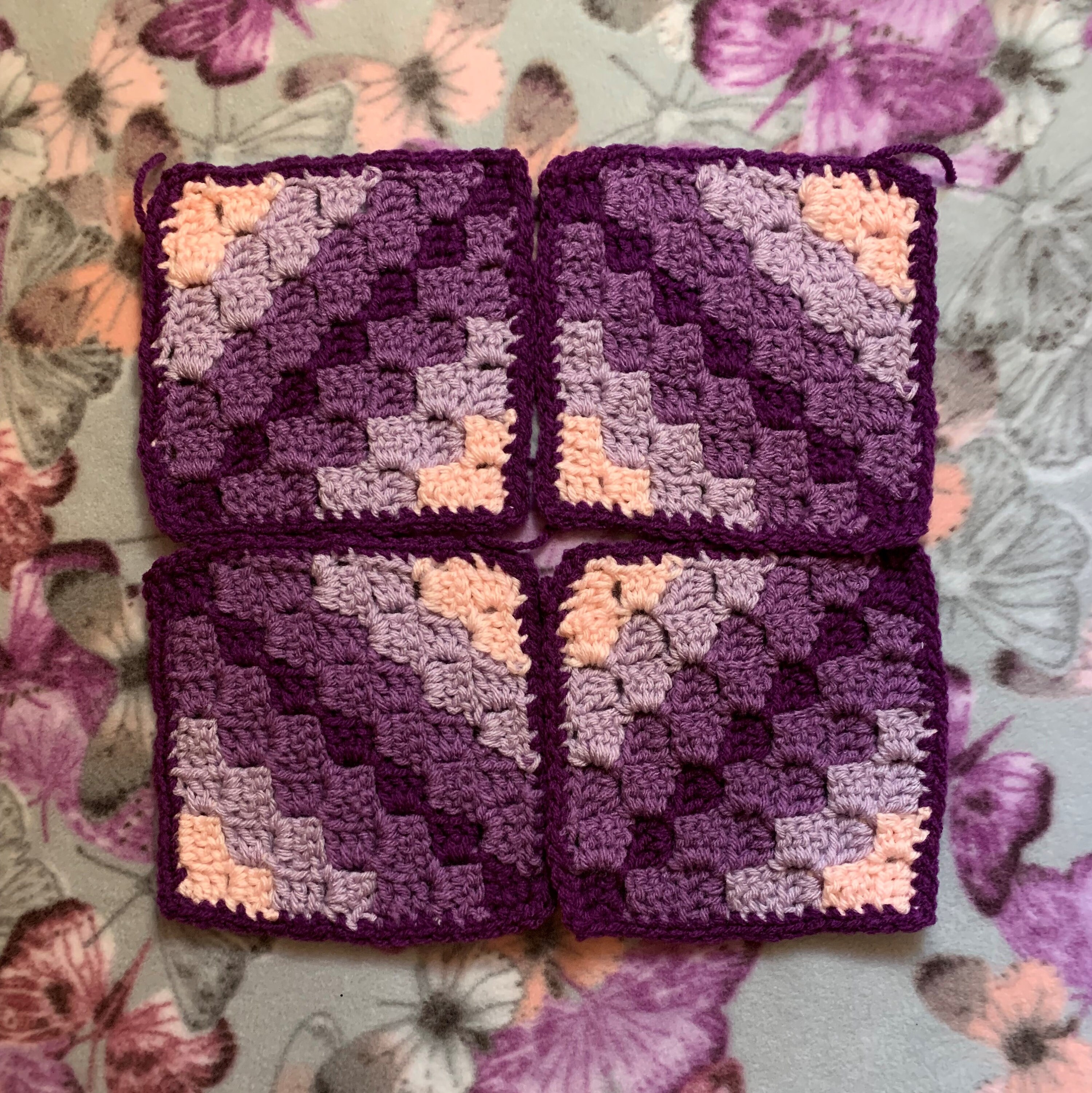Diagonal Granny Square Pattern - Etsy