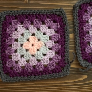 Granny Square With Border Pattern - Etsy