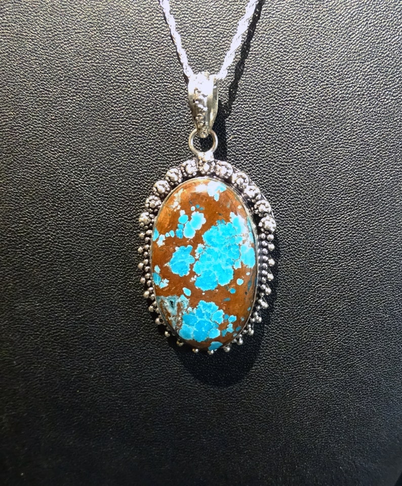 RARE Bisbee Turquoise Pendant Necklace Lavender Pit - Etsy