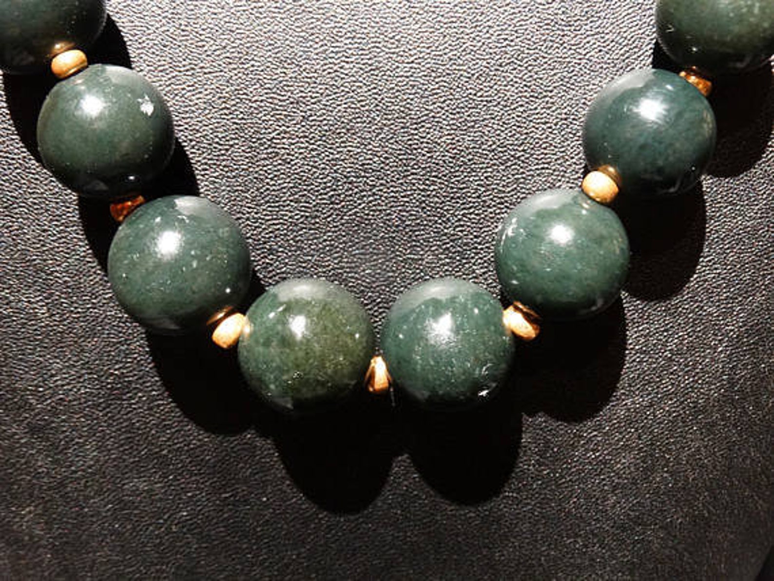 Black Jade Necklace | Etsy