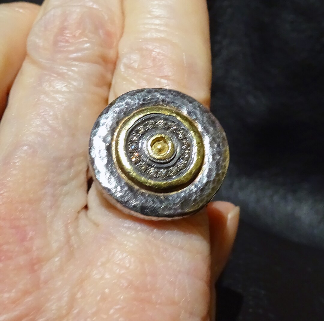 Gurhan Diamond Ring, 24K Gold, Sterling Silver, Moonbeam Collection - Etsy