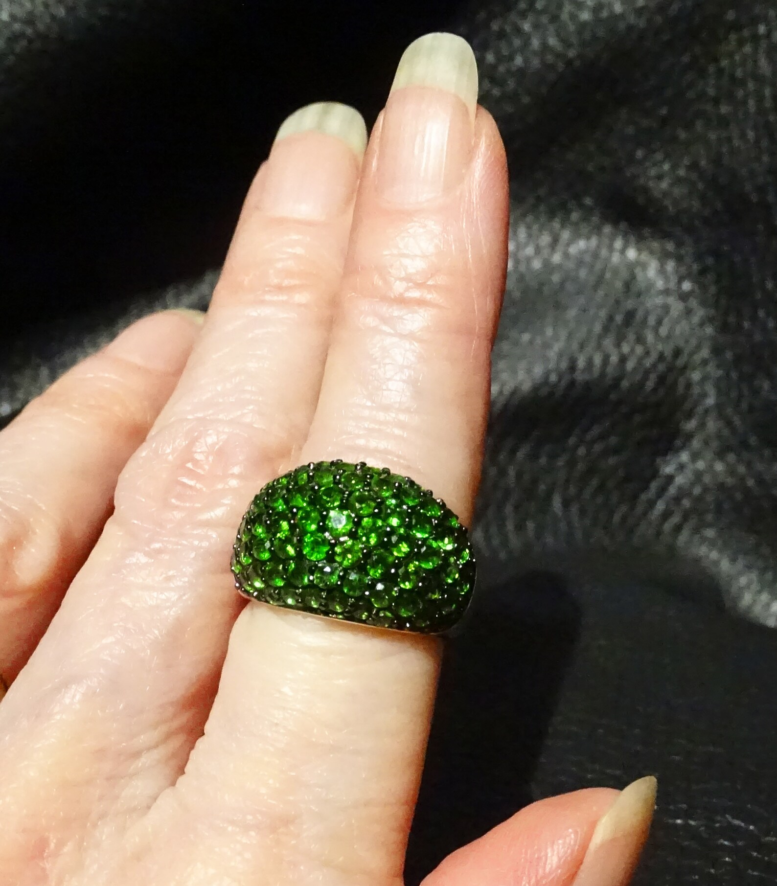 Siberian Emerald Ring, Sterling - Etsy