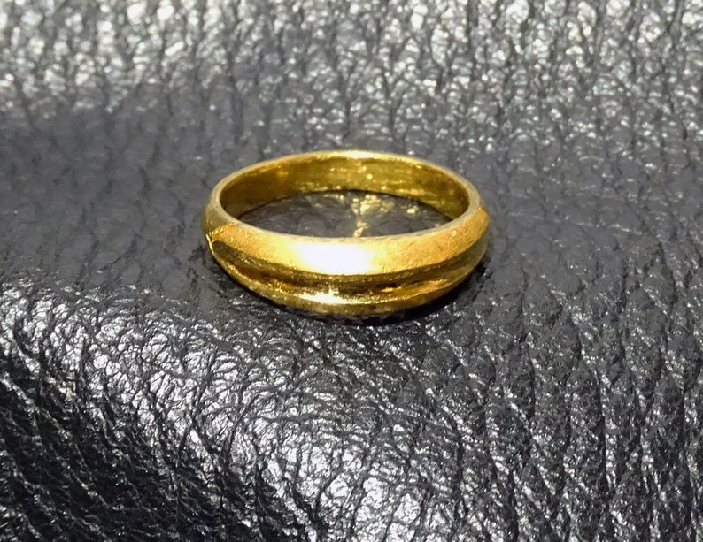 24K Gold Ring Hallmarked Signed | Etsy