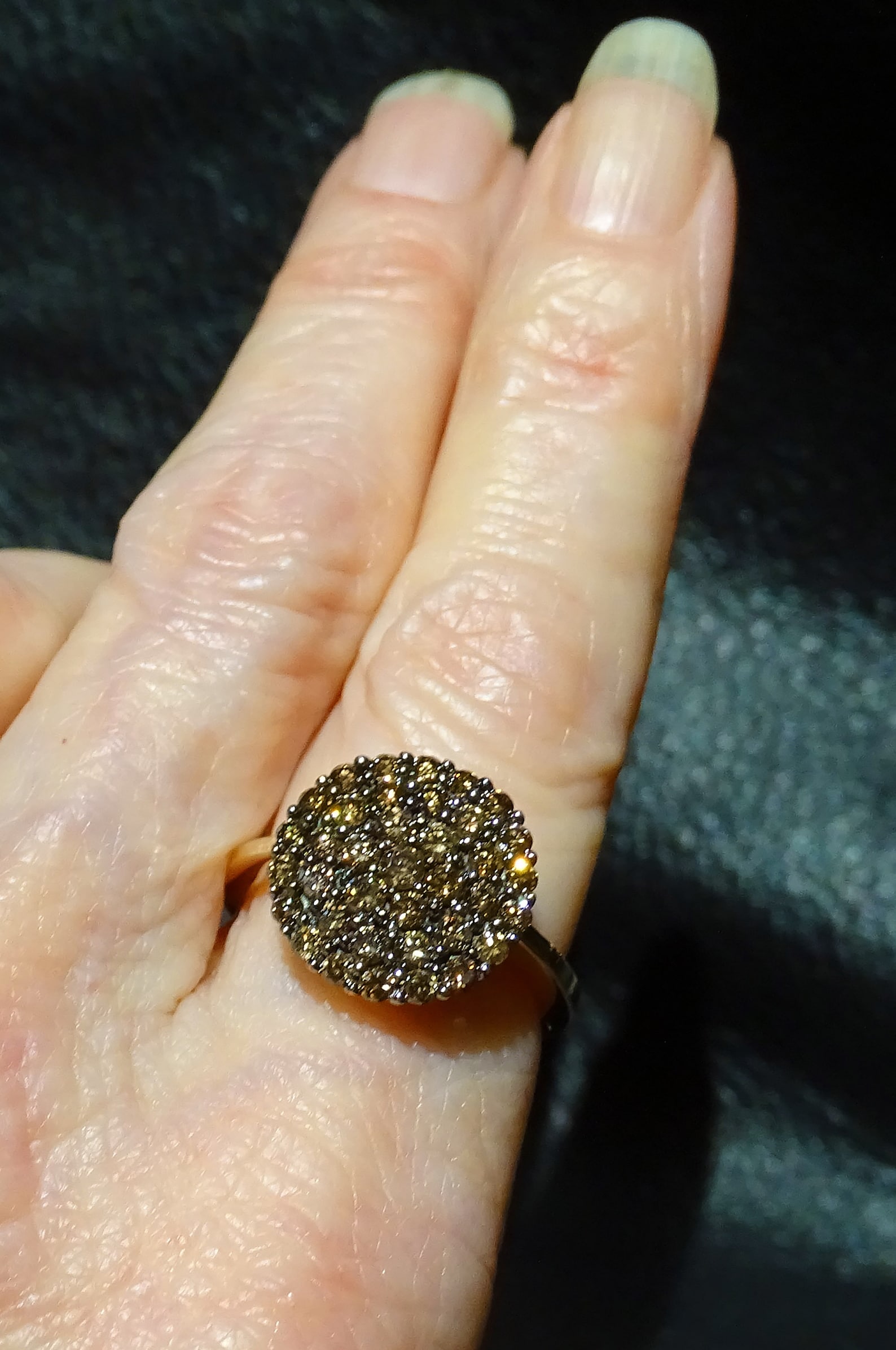 Cinnamon Diamond Ring Fancy Color 14K Rose Gold | Etsy