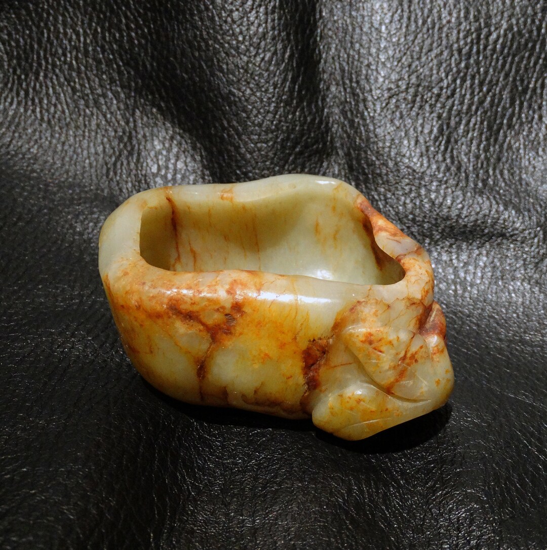 Jade Brush Washer, Hetian Nephrite River Pebble, 18th/19th C. - Etsy
