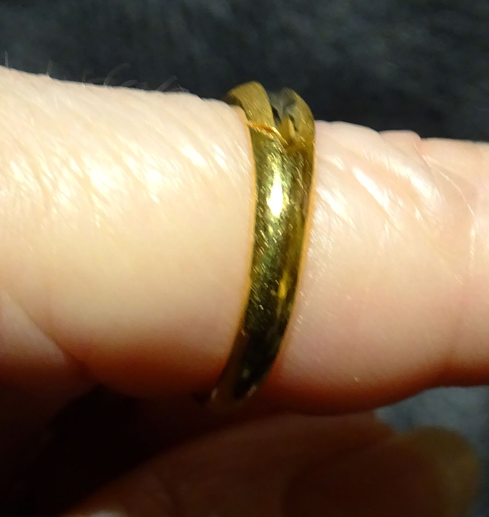24K Gold Ring Hallmarked Signed | Etsy