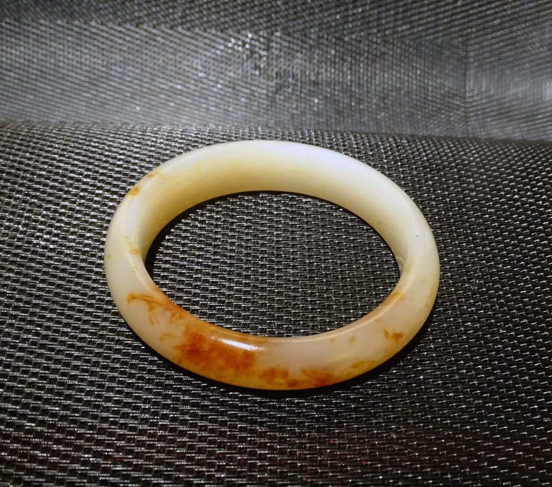 Jade Bangle Bracelet Hetian Mutton Fat Nephrite Qing 1800s - Etsy