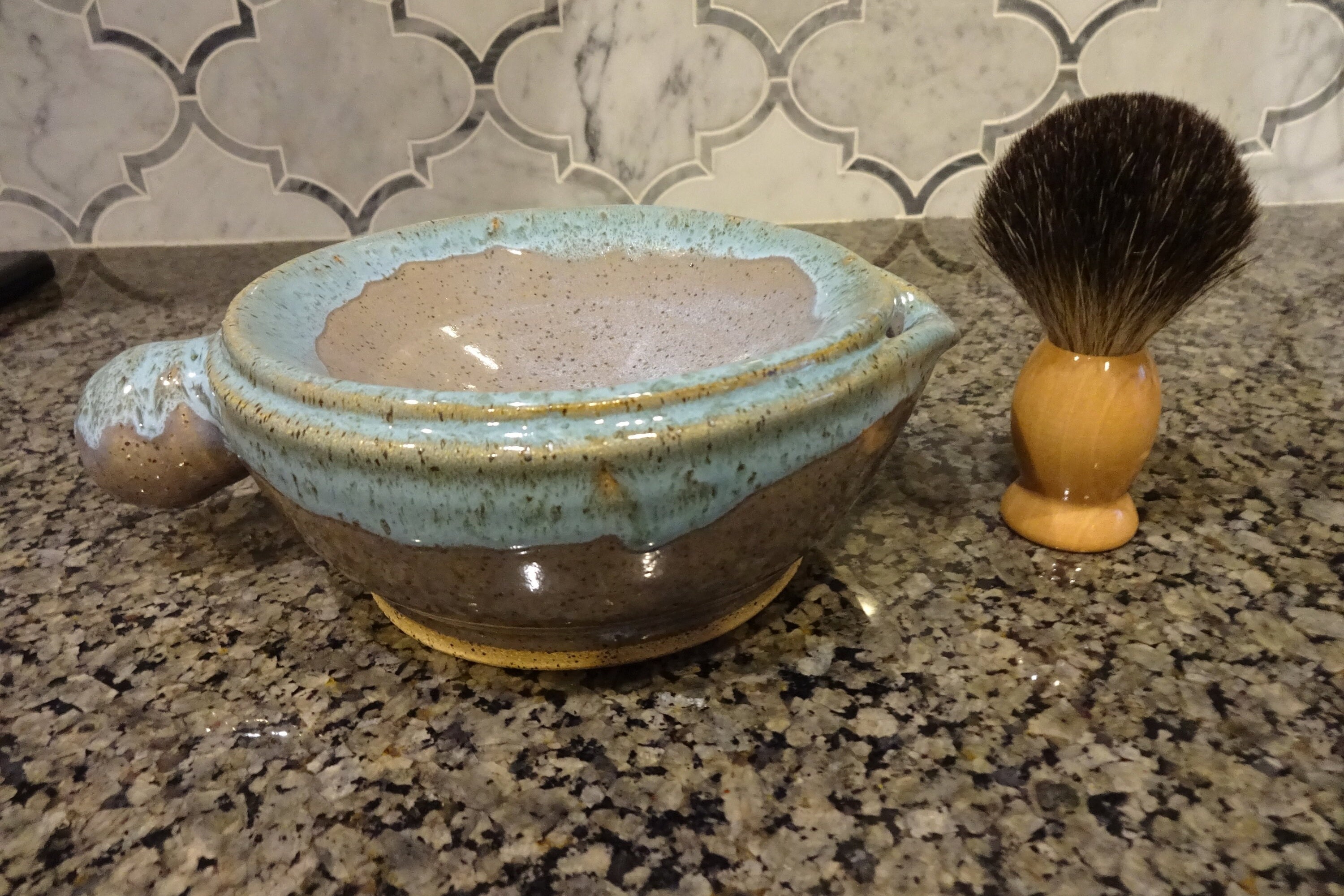 Shaving Scuttle, Hot Shave, Wet Shaving, Wheel Thrown, Ceramic ,pottery ...