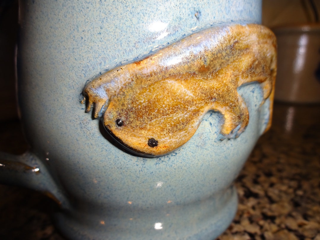 Pottery Handmade Coffee Mug Hellbender Salamander Pottery - Etsy