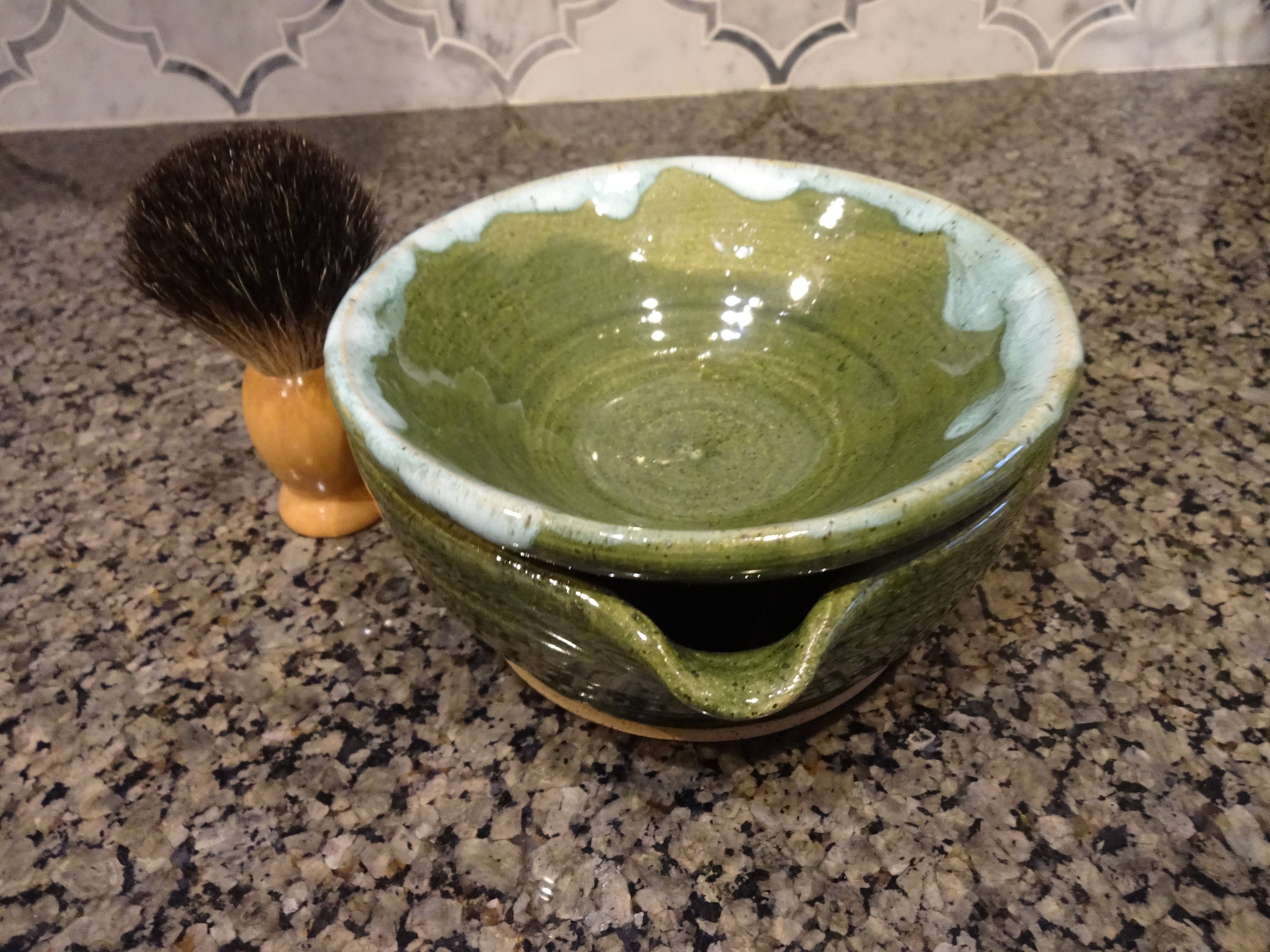 Shaving Scuttle, Hot Shave, Wet Shaving, Wheel Thrown, Ceramic ,pottery ...