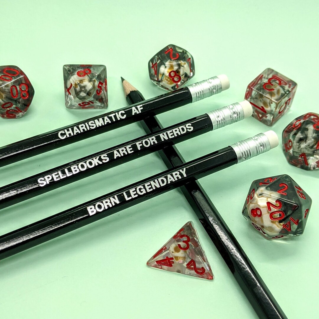 Sorcerer Class D&D Pencil Set: Dungeons and Dragons and Tabletop RPG - Etsy