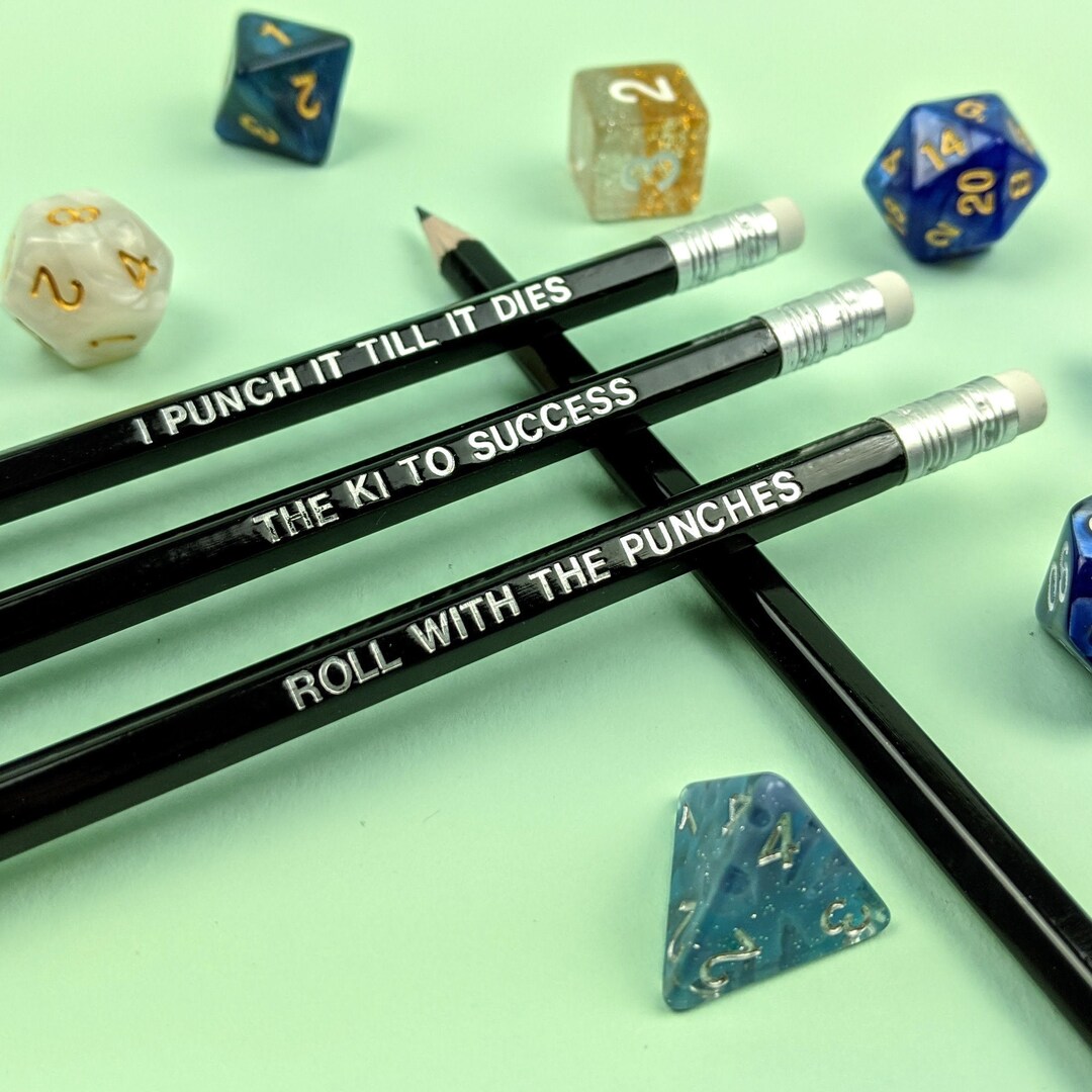 Monk Class D&D Pencil Set: Dungeons and Dragons and Tabletop RPG - Etsy